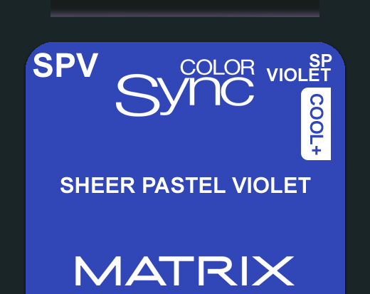 New Color Sync SPV - Pastel Violet Toner 90ml Matrix